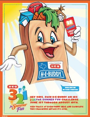Summer Reading: H-E-Buddy 321 for Summer Fun Challenge